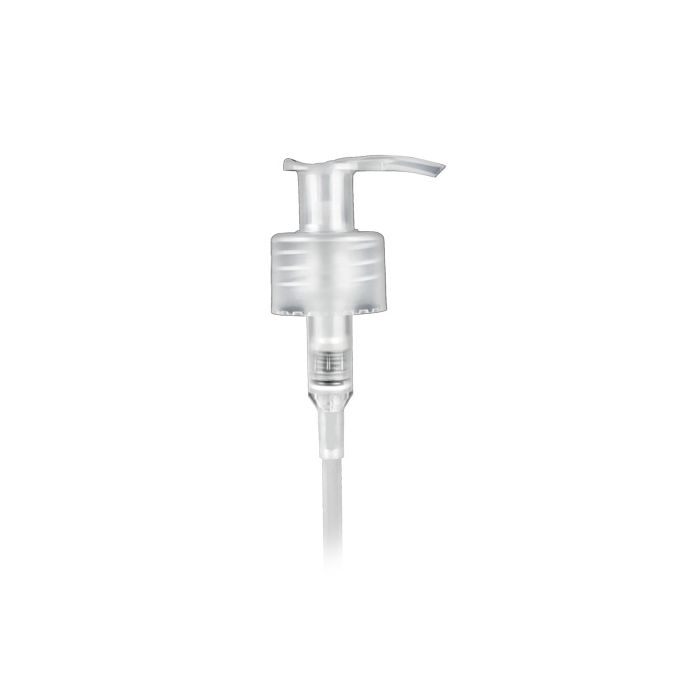 24-410 Natural PP Smooth Lock-Up Lotion Pump - 4-3/16" Dip Tube