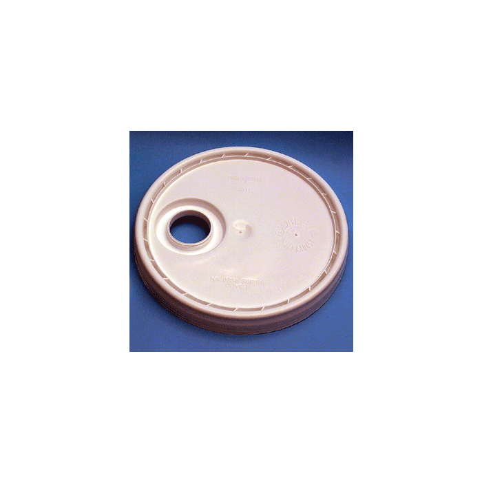 N2100S/UN-W UN Rated Plastic Pail Lid with Screw Cap Opening - White ...