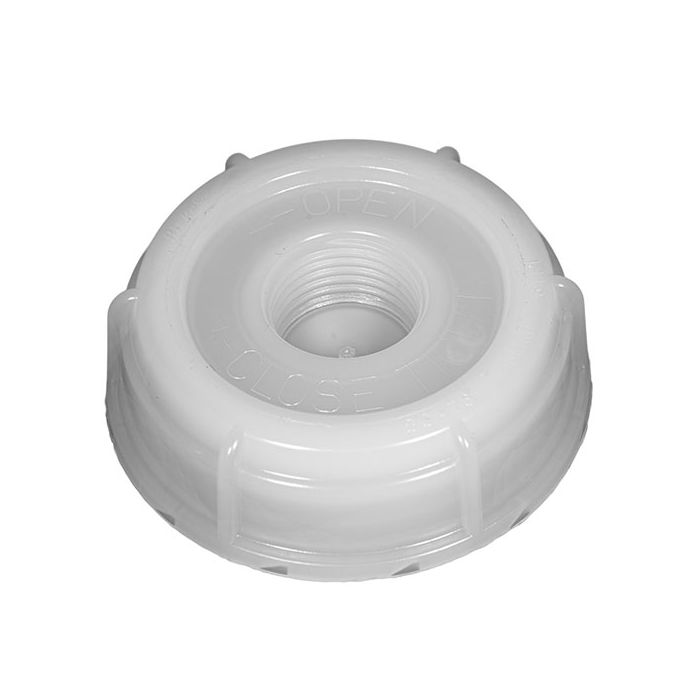 70mm Natural PE Industrial Screw Cap with 3/4" Reducer