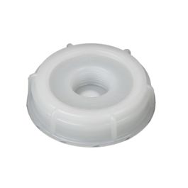 70mm White HDPE Industrial Screw Cap with 3/4" Reducer