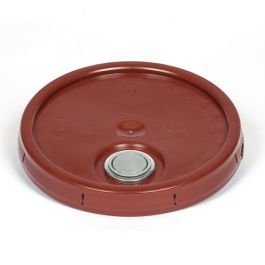 5 Gallon Tear Tab Poly Pail Lid, Rieke ® Flexspout ®, Non-UN, Mobile Red