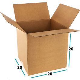 BX202020 ShipRight ™ 20x20x20 Box Single Wall 32 ECT Kraft Corrugated ...